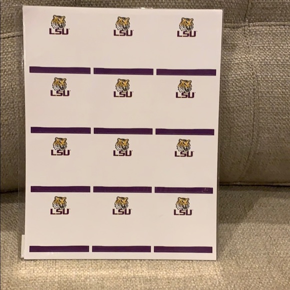 IC TEAM SPIRIT | Party Supplies | Lsu Stickers Name Tags 2 Stickers ...